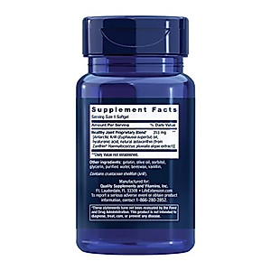 Life Extension Krill Healthy Joint Formula - Deep Sea Antarctic Krill Oil Supplement with Hyaluronic Acid & Astaxanthin - Joint Comfort, Motion Support & Inflammation Health - Non-GMO - 30 Softgels