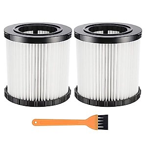 2 PCS DCV5801H Vacuum Hepa Replacement Filter for DeWalt DCV580 (Cordless) DCV581H DCV5801H Wet/Dry Vacuum, Washable and Reusable