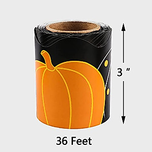 Halloween Thanksgiving Pumpkin Scalloped Border Trim for Fall Classroom Bulletin Board Decoration 36 Feet