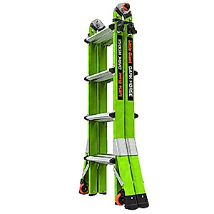 Little Giant Ladder Systems Dark Horse 2.0, M17, 17ft, Multi-Position Ladder, Fiberglass, Type 1A, 300 lbs Weight Rating, (16117-001)