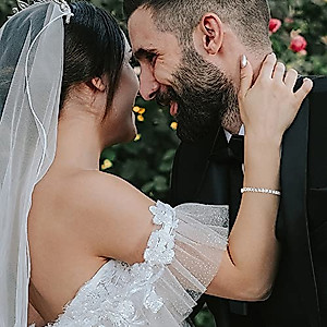 Beyond Brilliance 1.00 Carat Round Natural Diamond Tennis Bracelets for Women | Sterling Silver Bracelet | Fine Jewelry for Her | Timeless Design | Gift Box Included