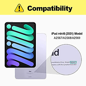 ZtotopCases Magnetic Case for New iPad Mini 6 2021 (6th Generation), Smart Lightweight Case with Multi-Viewing Angles, Magnetic Stand Cover with Auto Sleep/Wake for iPad Mini 6th Gen 8.3 Inch, Black