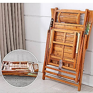 Lounge Chair, Wood Rocking Adjustable Chair Wooden Lounge Rocking Chair Porch Rocker Outdoor Sun Lounger Ergonomic Patio Recliner Folding Reclining Chair