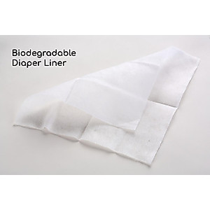 Kawaii Baby Cloth Diaper Liners, Soft Unscented Disposable Baby Cloth Diaper Liner Easy Diaper Change, SGS Certified 11 x 7-100 Sheets/Roll