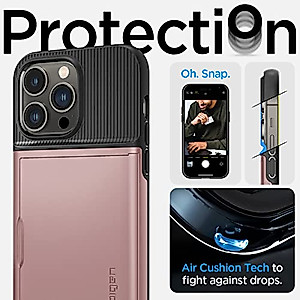 Spigen Slim Armor CS Designed for iPhone 14 Pro Max Case (2022) - Rose Gold