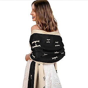 EXTREE Scarfs for Women Pashmina Silky Shawl Wrap for Evening Dressing Blanket Open Front Poncho Cape