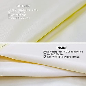 BTURYT Swing Canopy Replacement Cover, Waterproof Canopy Top Cover for 2/3 Seater Swing Chair Awning Swing Cover for Outdoor Garden Patio Yard,(top Cover only)