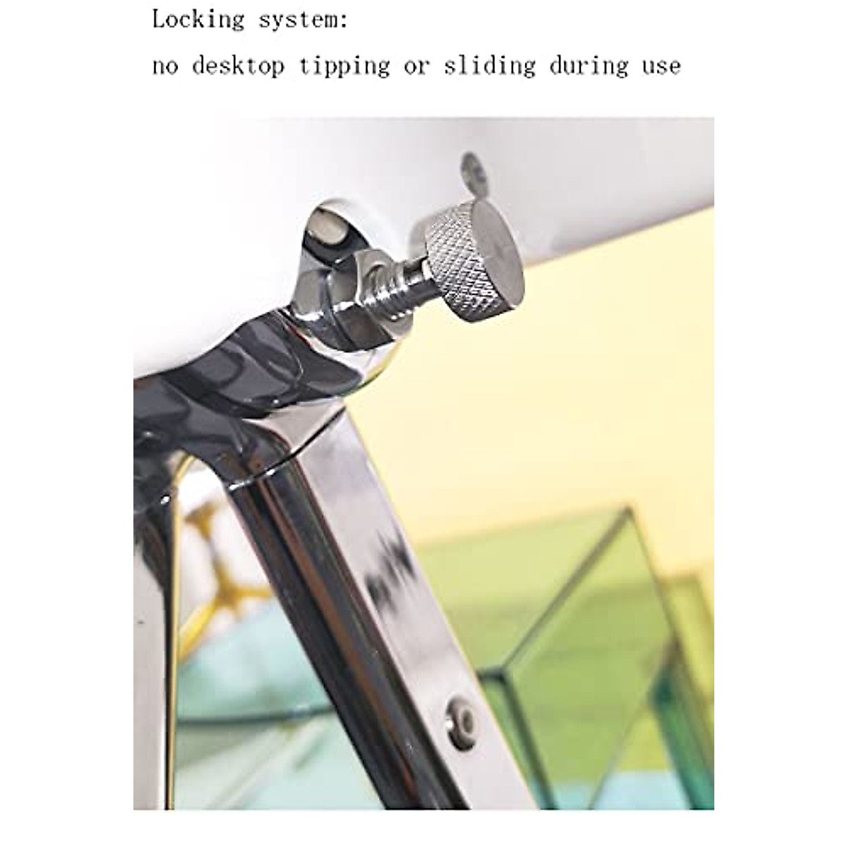 Byjccar Transparent Acrylic Folding Table Portable Small Desk Medieval Bedroom Computer Desk Sofa Side Table (Table, Transparent Desktop)