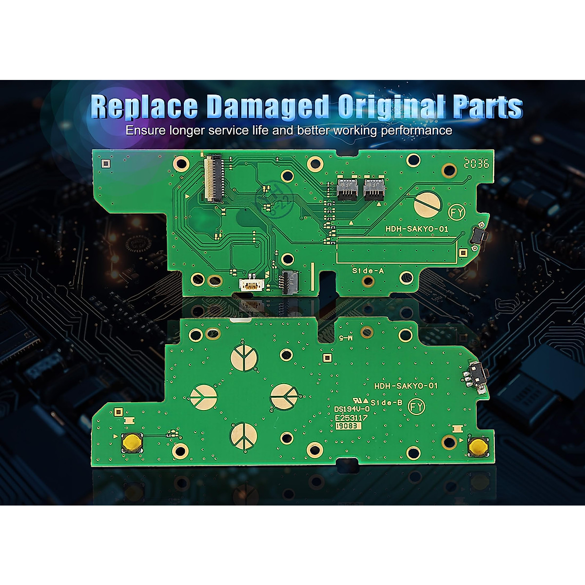 Left L Side Motherboard, for Switch Lite Left Handle, PCB Material L Side Board, Replacement Professional Game Console Key Board Part [video game]