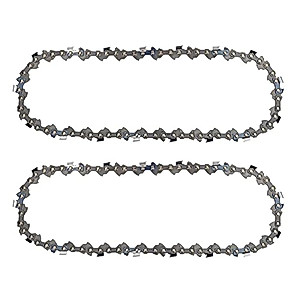 Anzac 8 Inch Chainsaw Chain Replacement for 901289001 Poulan Homelite Ryobi RY43160 RY43161 Pole Saw 30254EG UT-43160 3/8" LP Pitch .043" Gauge 34DL Chain Semi Chisel 2 Pack