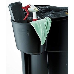Rubbermaid Commercial Executive Series Mega Brute Waste Collection Cart, 120-Gallon, Black (9W7300BLA)
