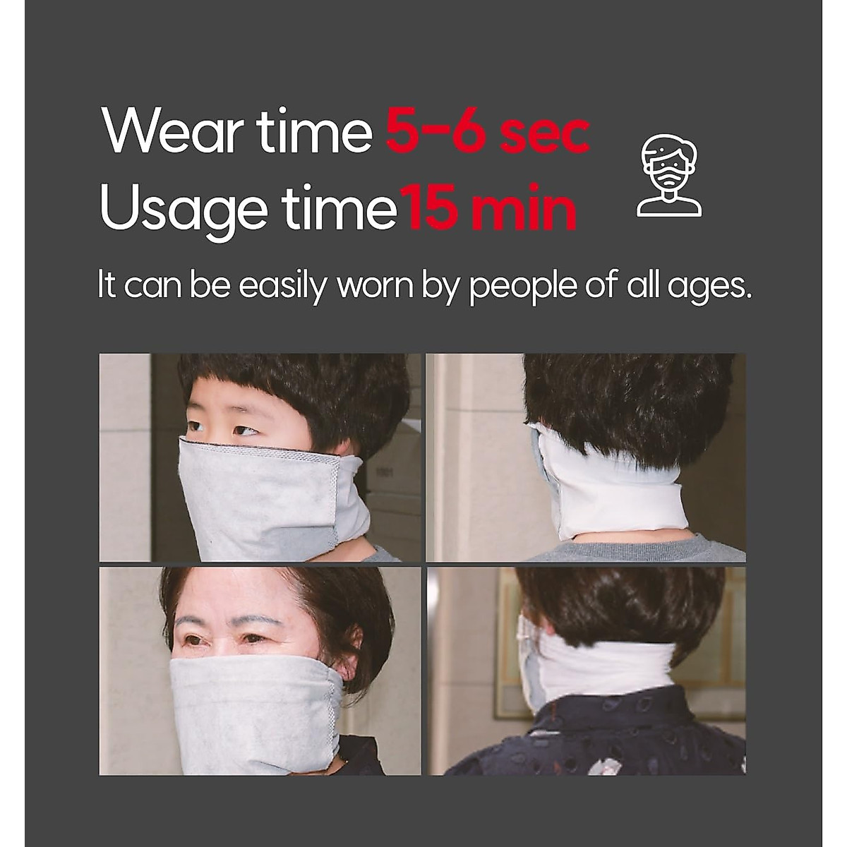 [Breath Towel] Anti-Fire Smoke Mask, Dust and Smoke Protection, Disaster Safety Supplies, Firefighting Equipment