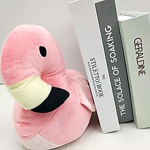 Fabric Animal Door Stopper Interior Doorstops Book Stopper Decorative Pink Flamingo