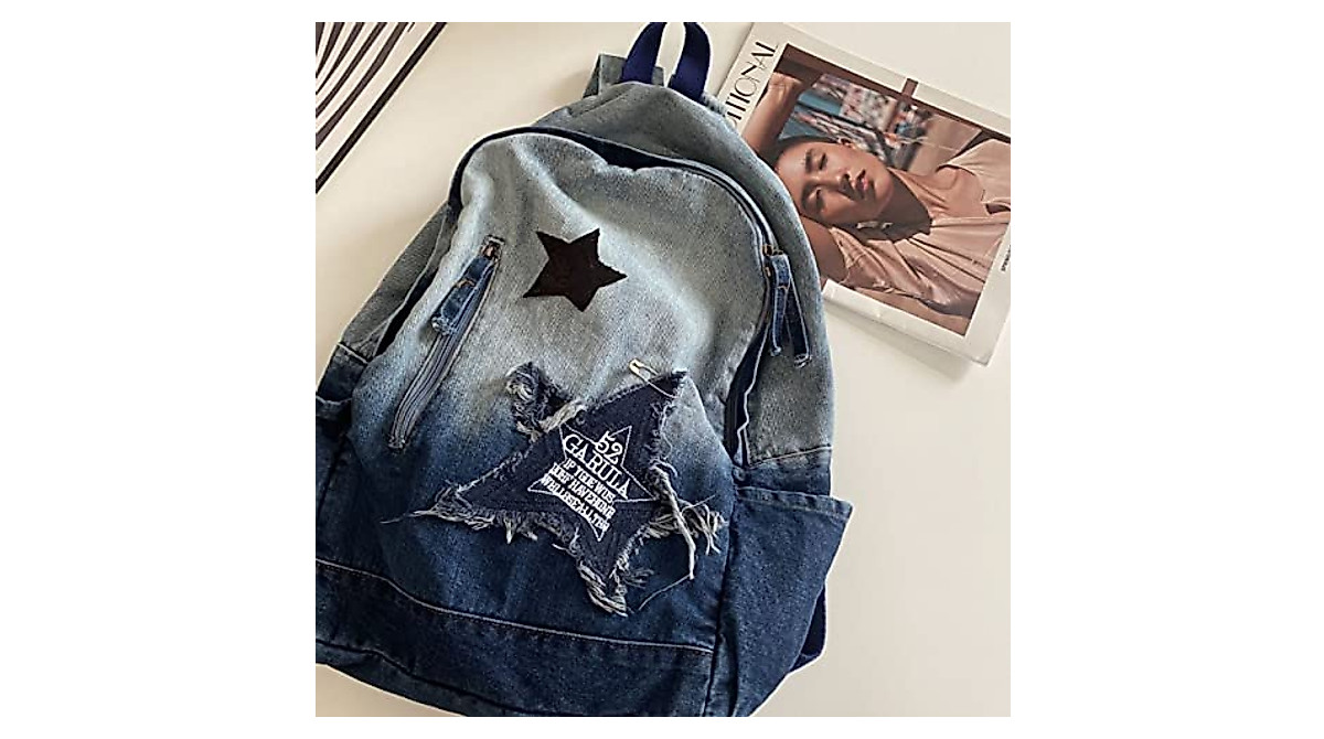 TIMMOR Y2K Backpack - Stylish Denim for All