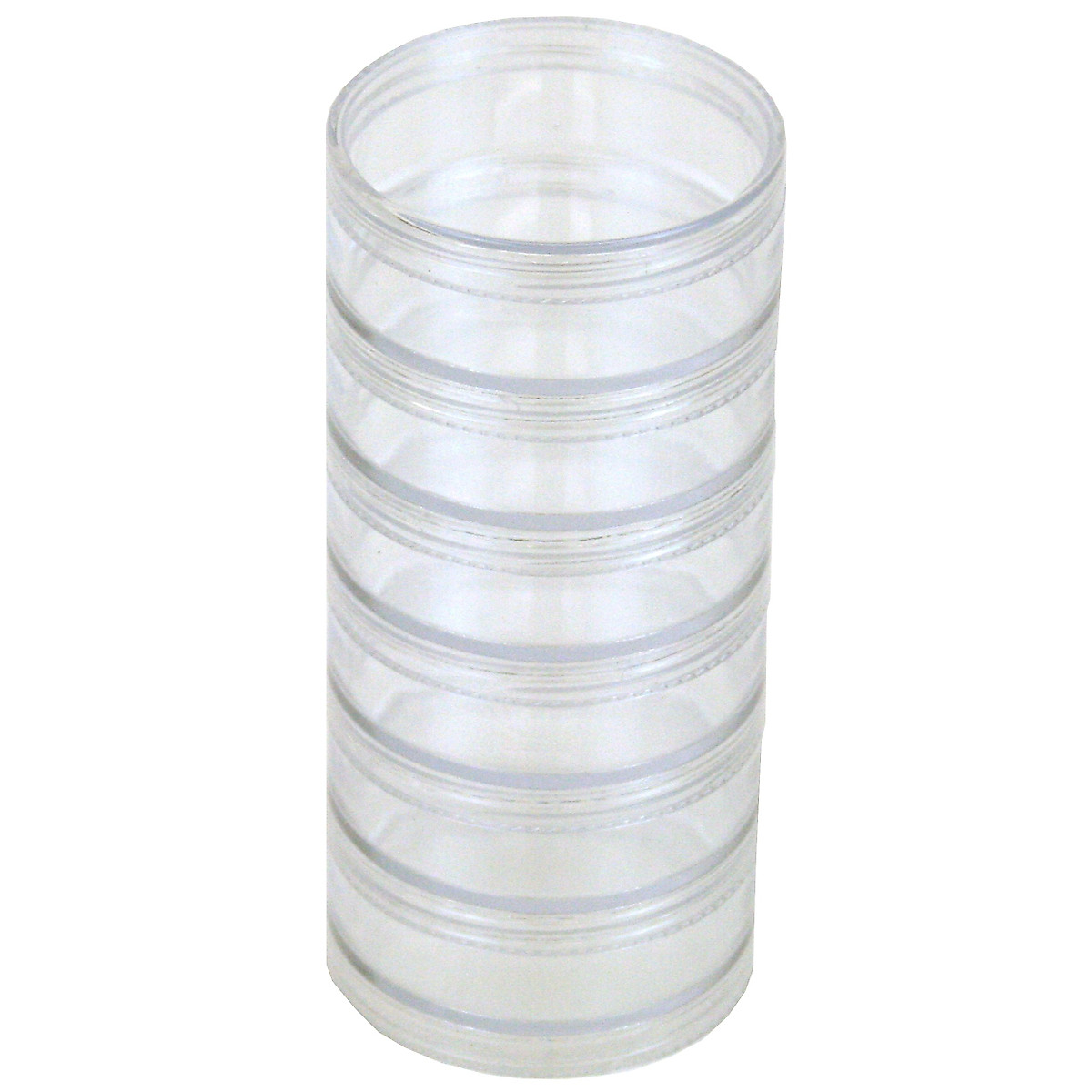 Paylak CNTB111-6 Storage Stackable Containers 6 for Beads Crafts 2.75" Round