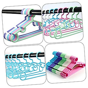 HANABASS 100pcs Baby Hanger Pants Rack Hanger Baby Clothes Rack Hook Hanger Toddler Hangers Plastic Clothes Hanger Plastic Hangers Children Clothes Hanger Coat Hanging Tool Clothes Hangers