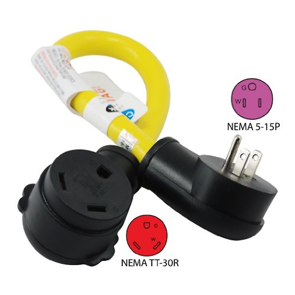 Conntek 14200 15 Amp to 30 Amp RV Pigtail Adapter