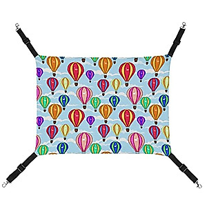 Colorful Hot Air Balloon Pet Hammock Comfortable Adjustable Hanging Bed for Small Animals Dogs Cats Hamster