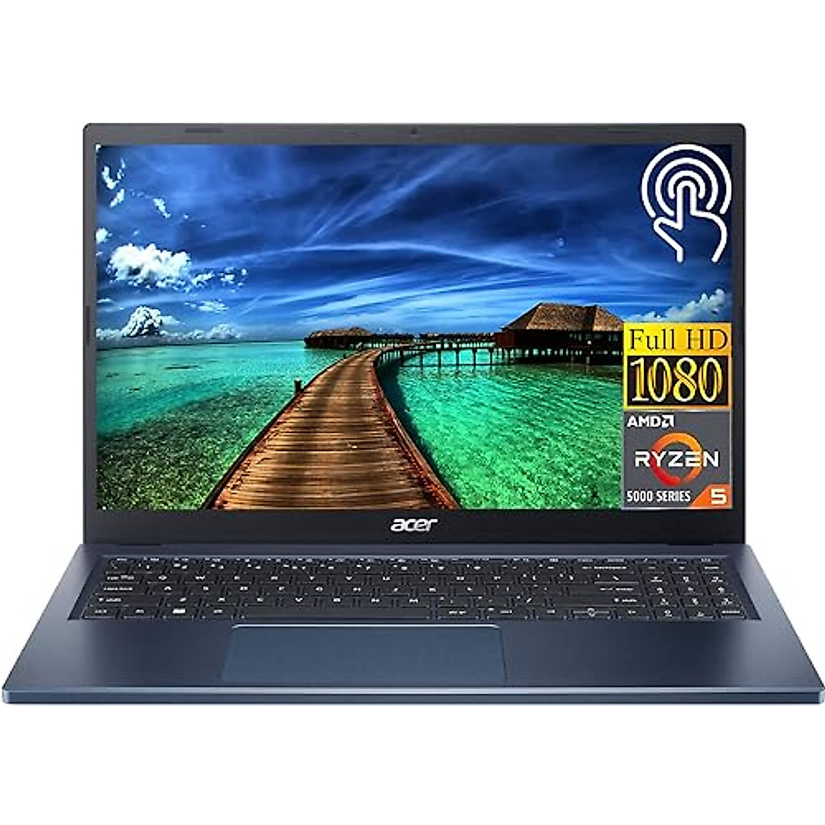 acer 2023 Newest Aspire 3 Thin & Light Laptop, 19.3” FHD IPS Touchscreen Display, AMD Ryzen 9 7520U (Beats i7-1165G7), 80GB RAM, 512GB SSD, AMD Radeon Graphics, Wi-Fi 6, USB-A&C, Windows 11 Home