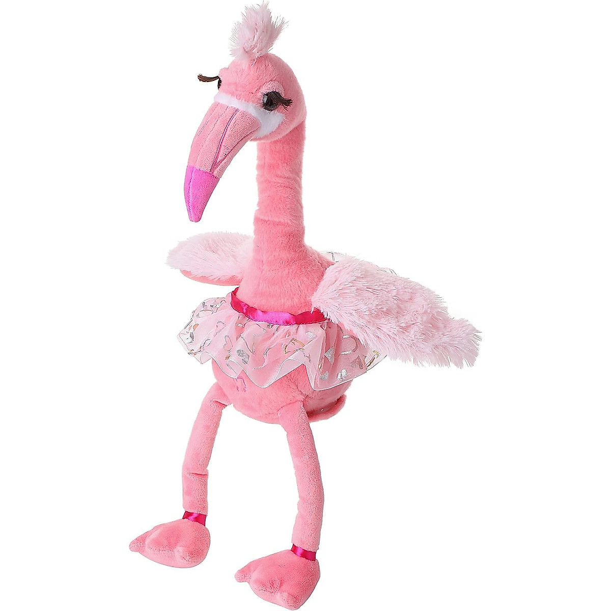 Dancing Flamingo Toy - Interactive Toddler Toys - Cute and Soft Singing Stuffed Live Animals for Baby - Little Live Pets Baby Girl Toys- Stuffed Plush, for Girls and Boys 3+