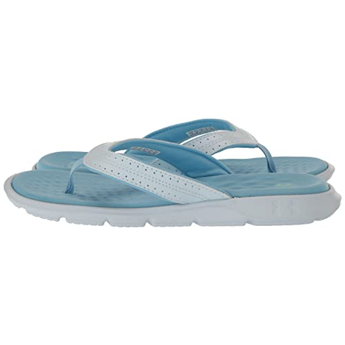 Under Armour Girls' Ignite Marbella Flip Flop, (400) Halogen Blue/Tonic/Green Breeze, 11K, US