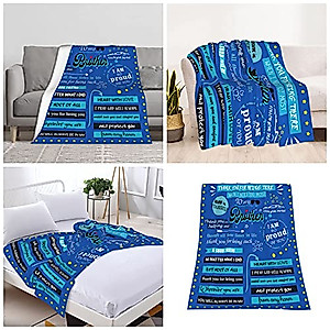 Gifts for Brother Fathers Day Blanket - Brother Gifts from Sister - Brother Gifts - Gifts for Brother Adult - Brother Birthday Gift - Big Brother Gift Throw Blankets 60x50 Inch