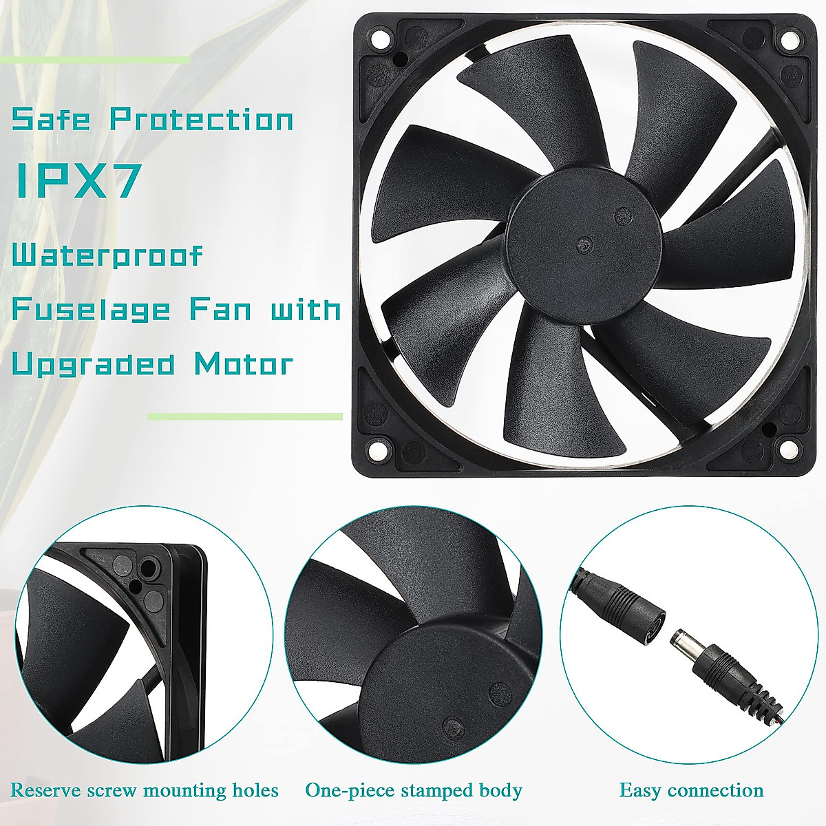 2 Sets Solar Powered Panel Fan Kits, 10W Solar Panel Dual Fan and DC USB Single Fan Car Charger IPX7 Waterproof for Small Chicken Coop, Dog House, Shed, Greenhouse, Window Exhaust