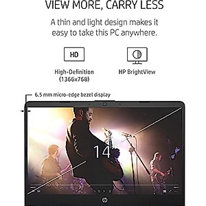 HP 14 Laptop, AMD 3000 Series Processor, 32GB RAM, 1TB Storage, 14-inch Micro-Edge HD Display, Long Battery Life, Webcam, Thin & Portable, Windows 10 + One Year of Office365, Rose Gold