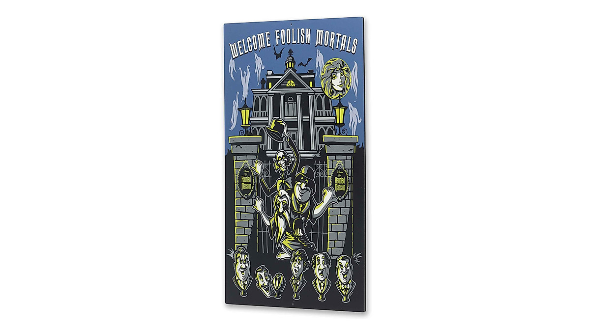 Disney Haunted Mansion Metal Sign - Spooky Disney Collectible