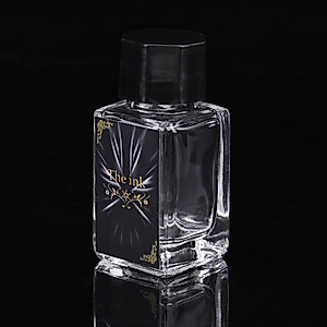 Quill Pen and Ink Set English Calligraphy Feather Pen set Feather Fountain Pen Cricket Pen Feather Pen Ballpoint with 5 Nibs Writing Ink Stationery Gift Box,Ensemble de Stylo Plume Antique Quill (Red)