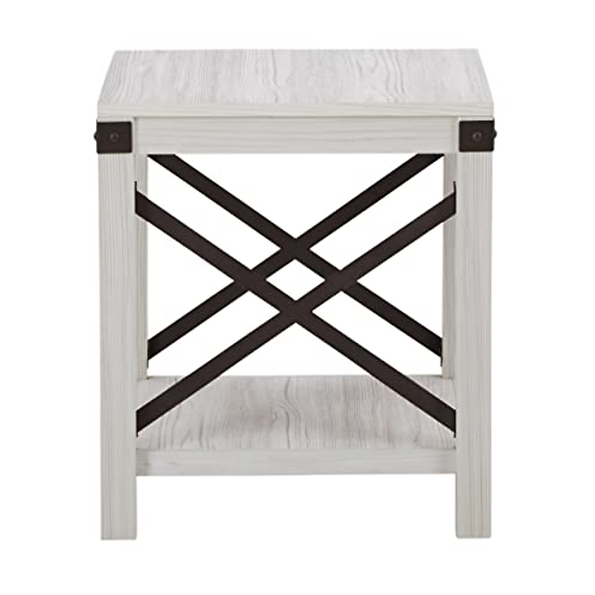 Signature Design by Ashley Bayflynn Modern Farmhouse End Table, Whitewash