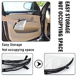 Car Steering Wheel Cover Sun Shade,3 Layers Thickened Foil Car Heat Shield for Steering Wheel,Universal Car Accessories Cooling Steering Wheel Cover for Car Truck SUV Van