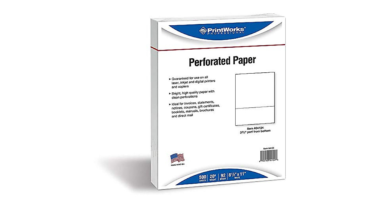 PrintWorks Professional Perforated Paper - 500 Sheets