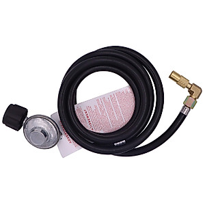 METER STAR Universal Regulator Grill QCC1 6.5 Feet Hose and Elbow Fitting Adapter Kit Propane Regulator and Hose Replacement Parts for 17" and 22" Blackstone Tabletop Griddle