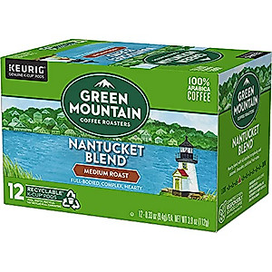 Green Mountain Coffee Nantucket Blend Keurig Single-Serve K-Cup Pods, Medium Roast Coffee, 12 Count
