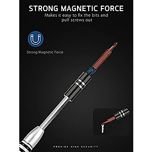 Syntus Precision Screwdriver Set, 63 in 1 with 57 Bits Screwdriver Kit, Magnetic Driver Electronics Repair Tool Kit for iPhone, Tablet, Macbook, Xbox, Cellphone, PC, Game Console, Black
