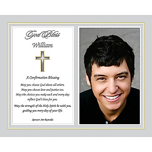 Poetry Gifts Confirmation for Girls or Boys, Sweet Personalized Blessing for Him or Her, 8x10 Inch Custom Print