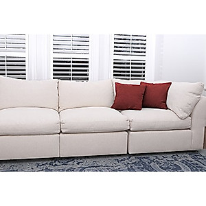 Deluxe Comfort Microsuede Throw-Pillows, 16" by 16", Red 2 Count