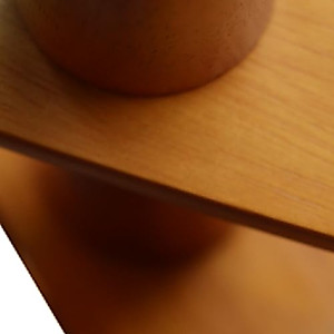 Pieryakers Wooden Coat Rack,Wood Coat Rack Stand with 5 Hooks,Freestanding Coat Rack Coat Tree, Easy to Assemble, For Entryway, Bedroom, Office,Coat, Bag (Walnut)