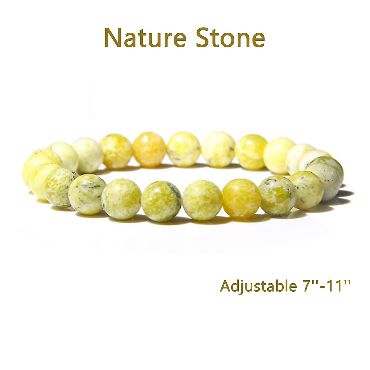 Yellow Awareness Ribbon Beads Bracelet Gift for Endometriosis/Bladder Cancer/Suicide Prevention/Bone Cancer (Yellow Ribbon Beads)