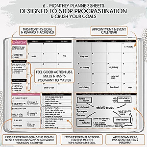 Daily Self Care and Manifestation Journal - A 5 Minute Journal, A 90 Day Planner Journey, Creating Your Dream Life, Vision Board, Guided Journal, & Personal Gratitude Journal - Undated Daily Planner