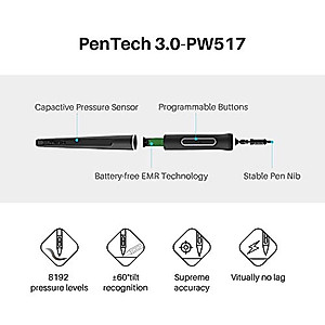 HUION Kamvas 22 Plus QLED Drawing Tablet with Full-Laminated Screen USB-C Connection 140% sRGB Tilt, 21.5 inch Graphics Art Tablet for Artist & Designer, Work with Mac, Windows, Linux & Android