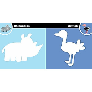 First Sticker Art: Zoo Animals: Color By Stickers for Kids, Make 20 Animal Pictures! (Perfect Christmas Gift, Stocking Stuffer for Ages 3+)