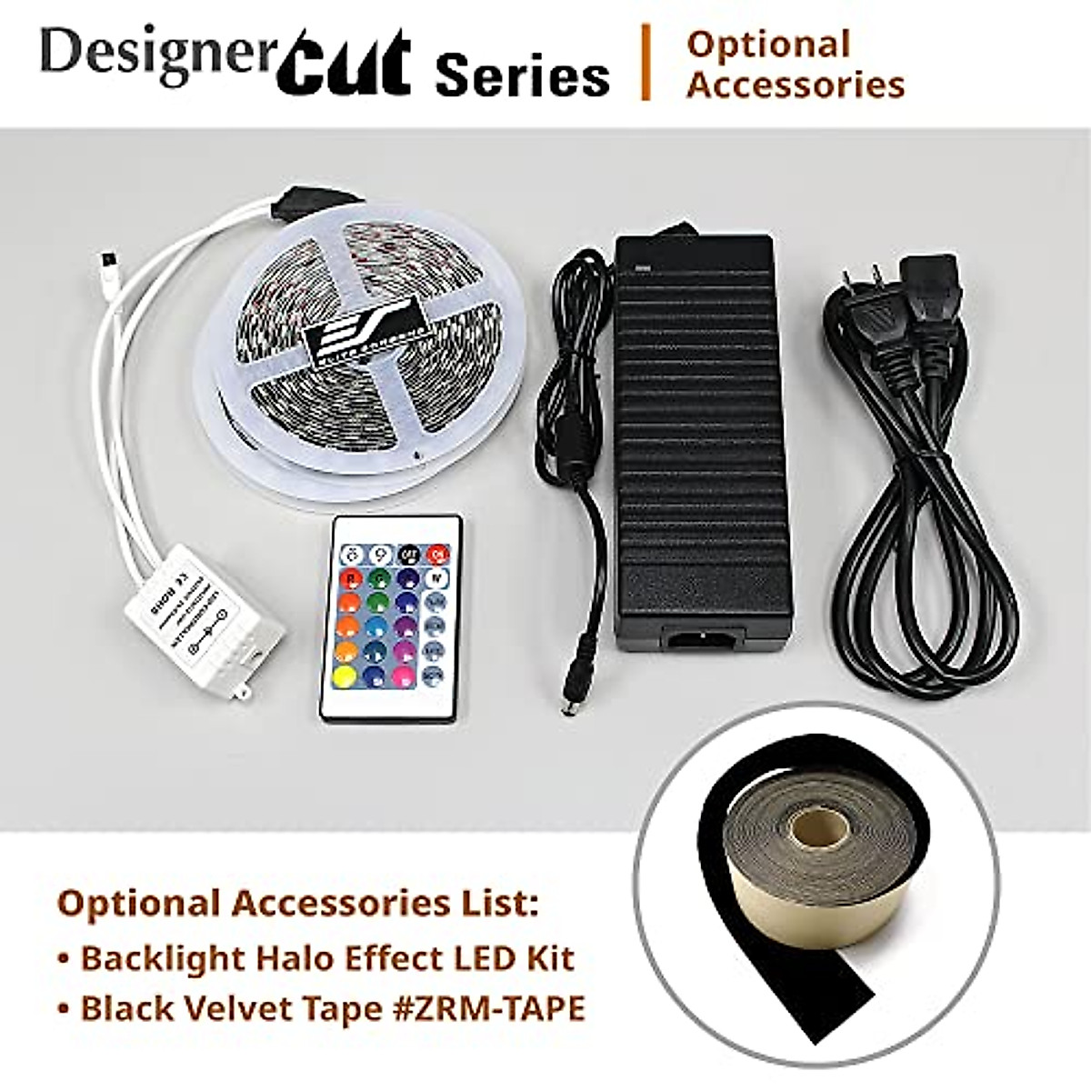 Elite Screens Designer Cut 123 inch Diag. 16:9, 8K 4K Ultra HD Ceiling Light Rejecting and Ambient Light Rejecting (CLR/ALR) DIY Raw Projector Screen Material for Movie Home Theater, RM-123H-CLR2