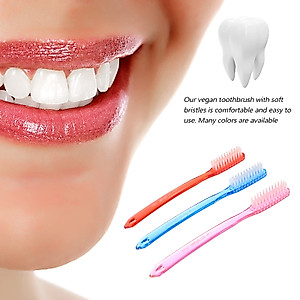 HEALLILY Hard Bristles Toothbrush Durable Practical Cleaning Toothbrush for Daily Use 12pcs