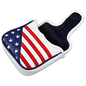 Golf Obsession New USA Large Mallet Putter Headcover with Magnetic Closure for Spider Putter
