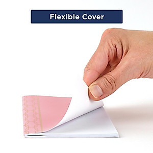 Cambridge 2023-2025 Academic Pocket Calendar, 2 Year Monthly Planner, 3-1/2" x 6-1/4", Pocket Size, WorkStyle, Flexible Cover, Pink (1606-021A-27)