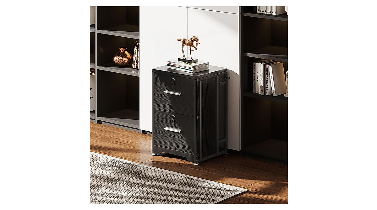AODK Lockable Filing Cabinet - Fully Assembled Storage