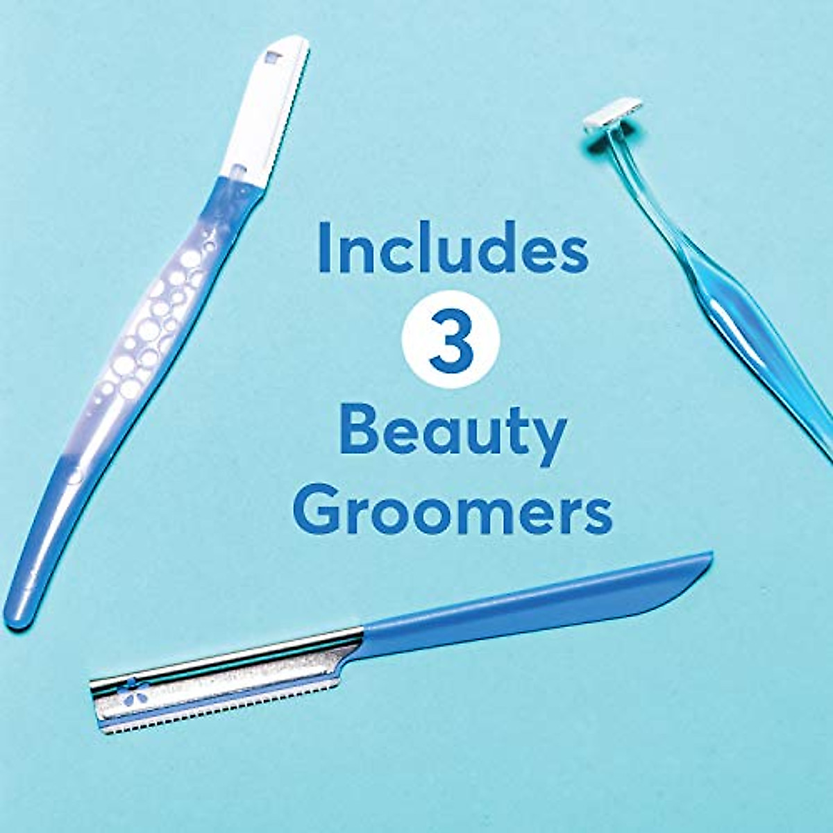 Kai About Face Ultimate Complete Facial Perfecting Kit for Shaving & Exfoliating - Includes 3 Beauty Groomers for Hair Removal and Dermaplaning from Face, Neck, & Hairline