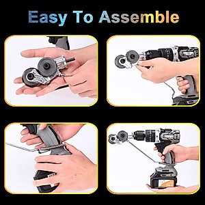 Vafany Electric Drill Plate Cutter,Versatile Metal Shears Drill Attachment Sheet Metal Nibbler Car Maintenance Accurate Double Headed Safe 360 Cutting Head Durable Electric Drill Shear